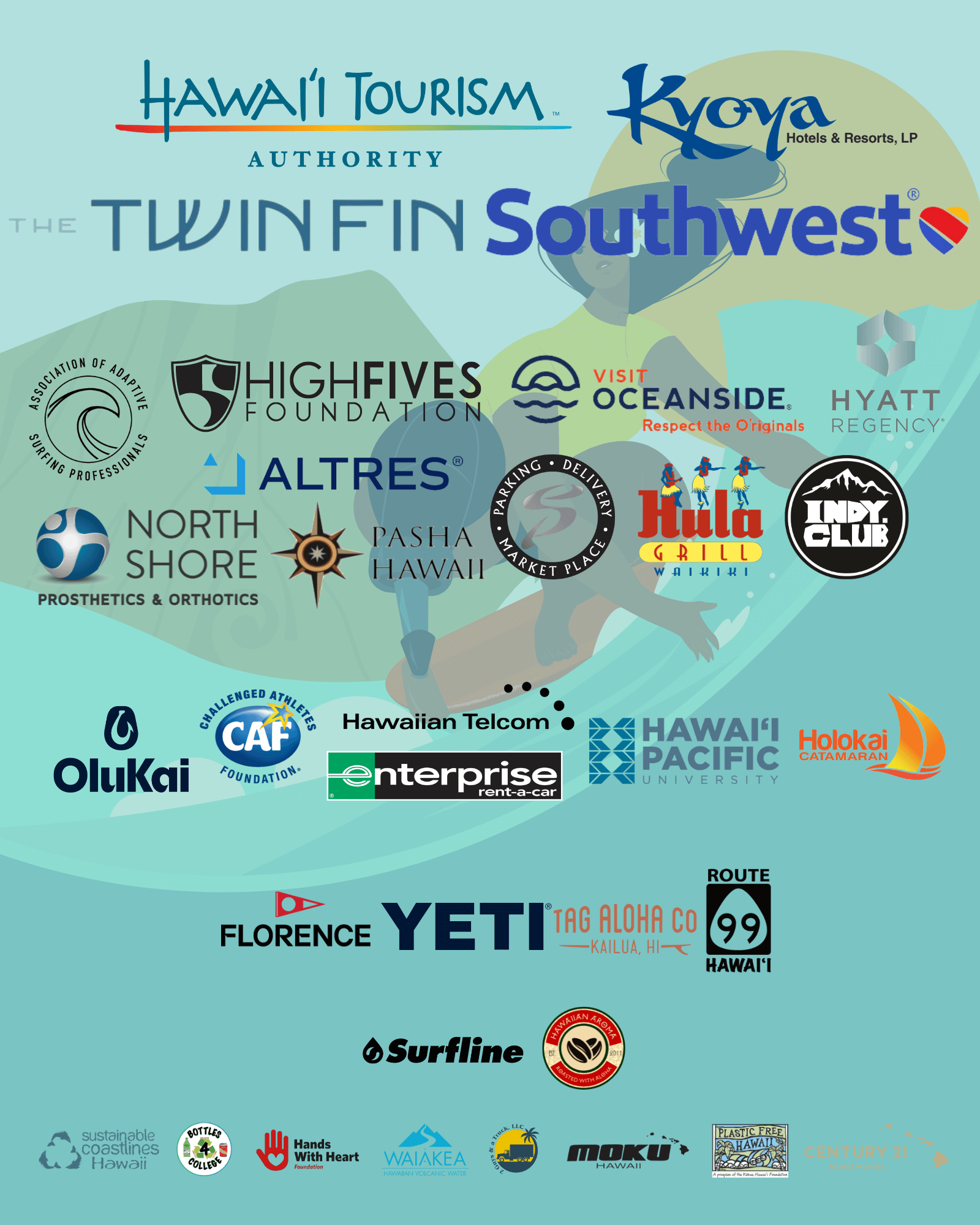 High Fives Athletes at 2024 Hawaii Adaptive Surfing Championships ...