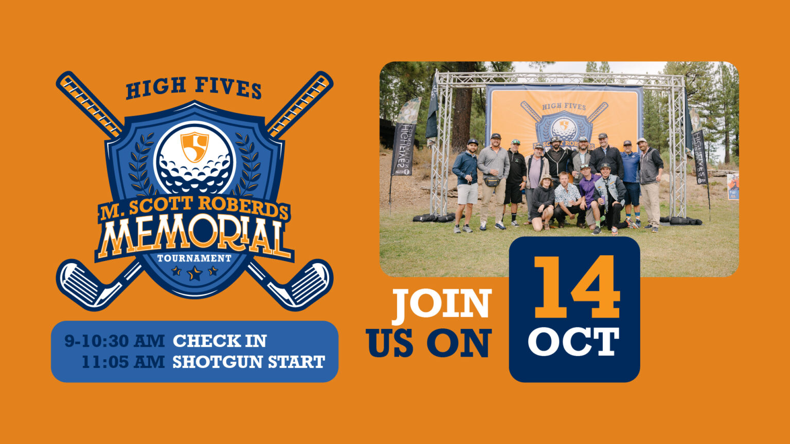 Annual M. Scott Roberds Memorial Charity Golf Tournament | High Fives ...