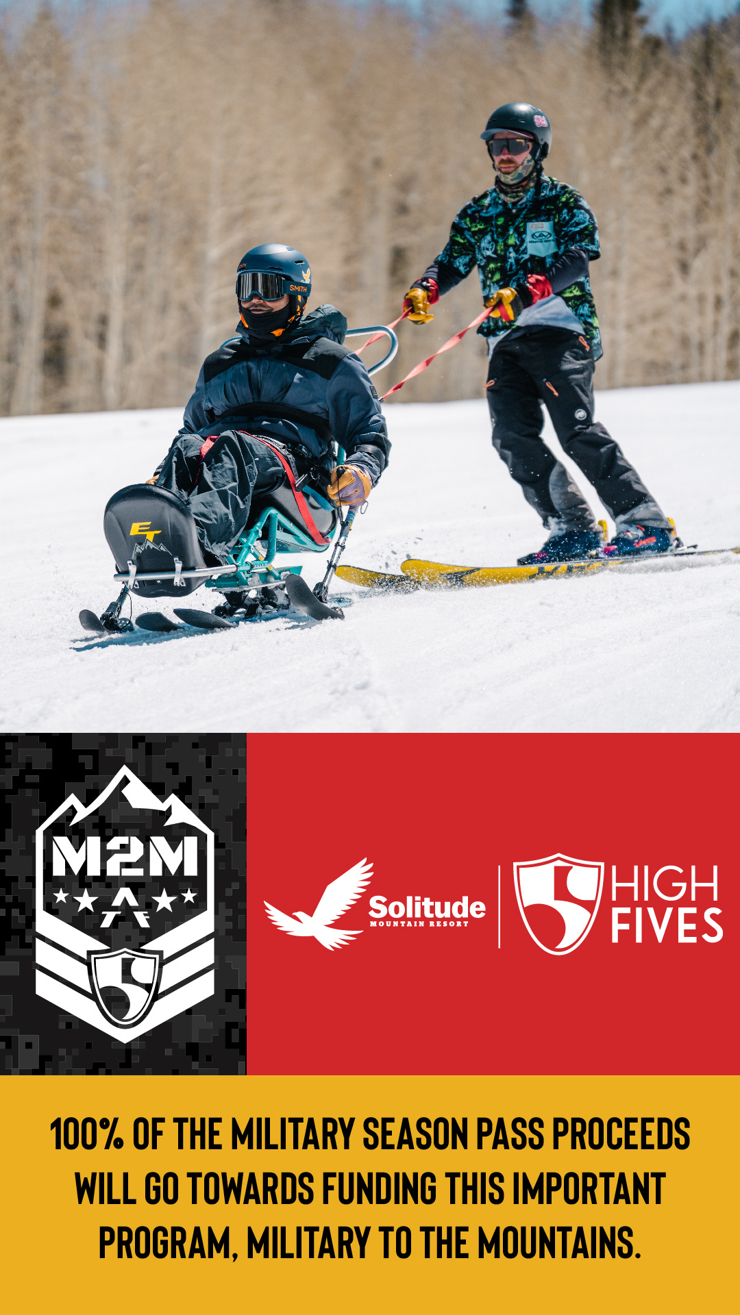 Solitude Mountain Resort's Military Season Pass | High Fives Foundation