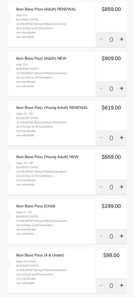 25/26 Ikon Pass on sale, Purchase Through High Fives Partner Pass ...