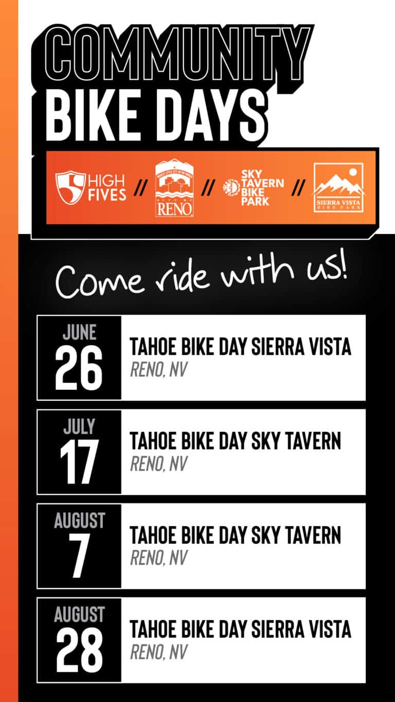 Community Bike Days Return to Reno This Summer | High Fives Foundation